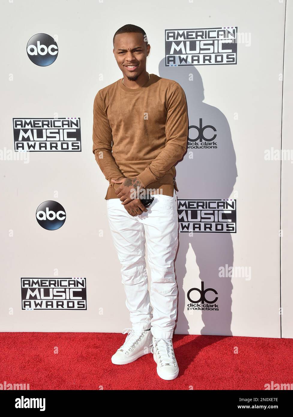 Shad Moss arrives at the American Music Awards at the Microsoft Theater ...