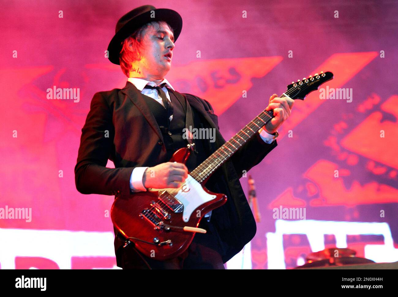 Pete Doherty, singer and guitarist of the English rock band The ...