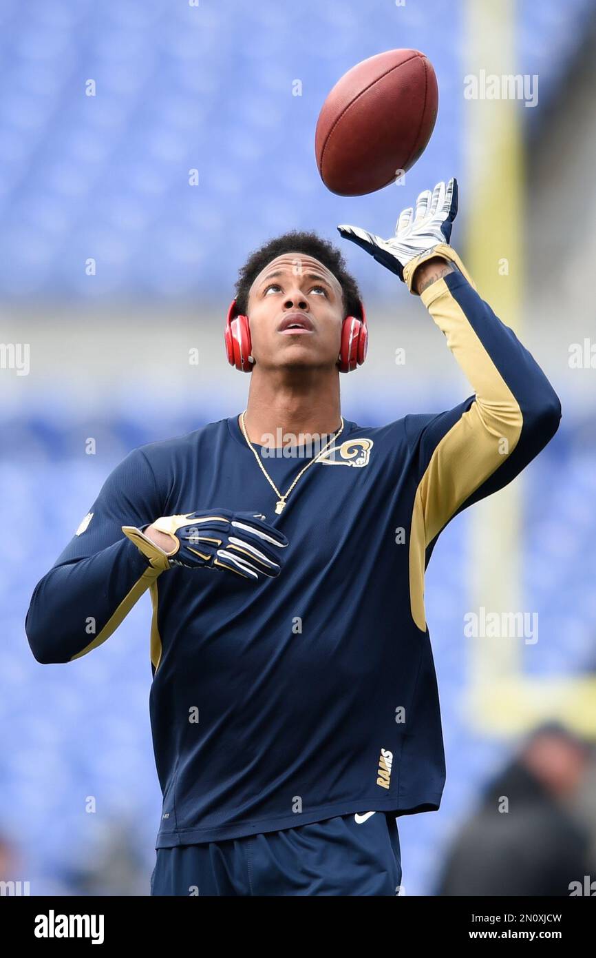 St. Louis Rams cornerback Trumaine Johnson (22) warms up before an NFL ...