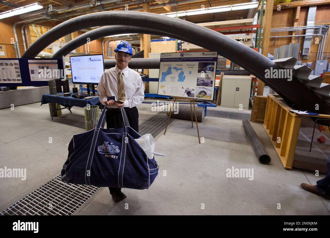 In this Friday, Nov. 20, 2015, photo, Habib Dagher, director of the ...