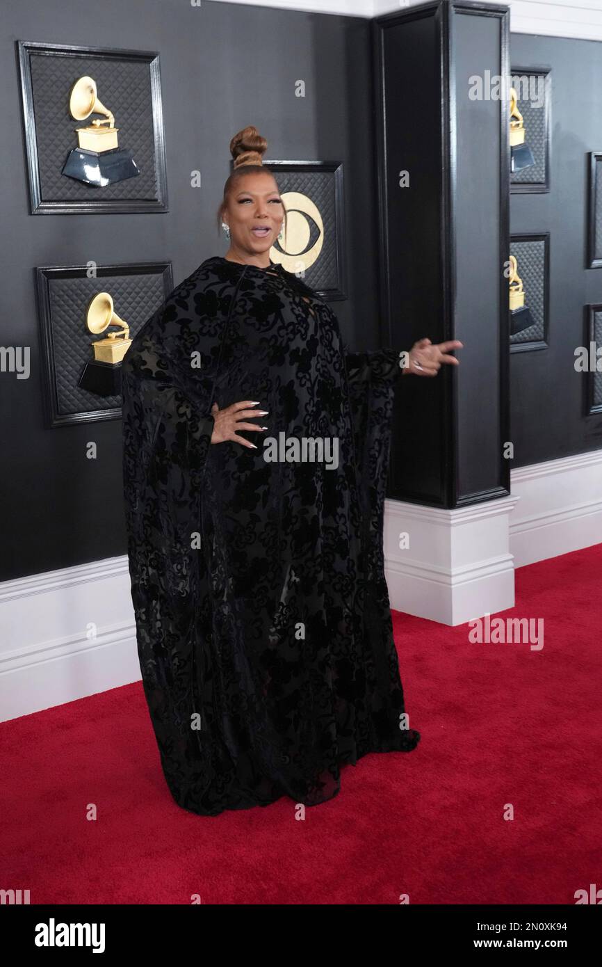 Queen Latifah arrives at the 65th annual Grammy Awards on Sunday, Feb ...