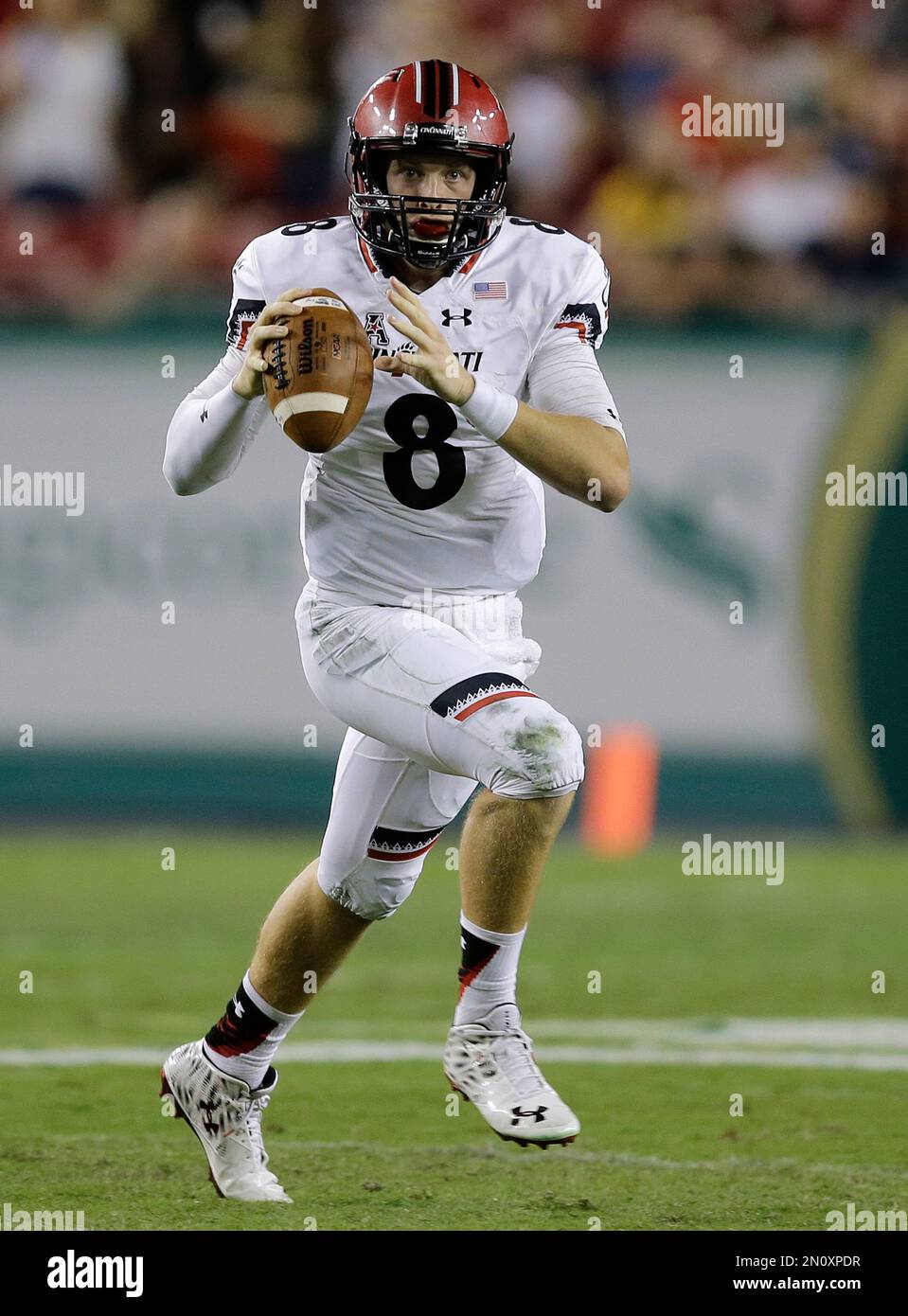 Cincinnati quarterback Hayden Moore during the third quarter of an NCAA ...