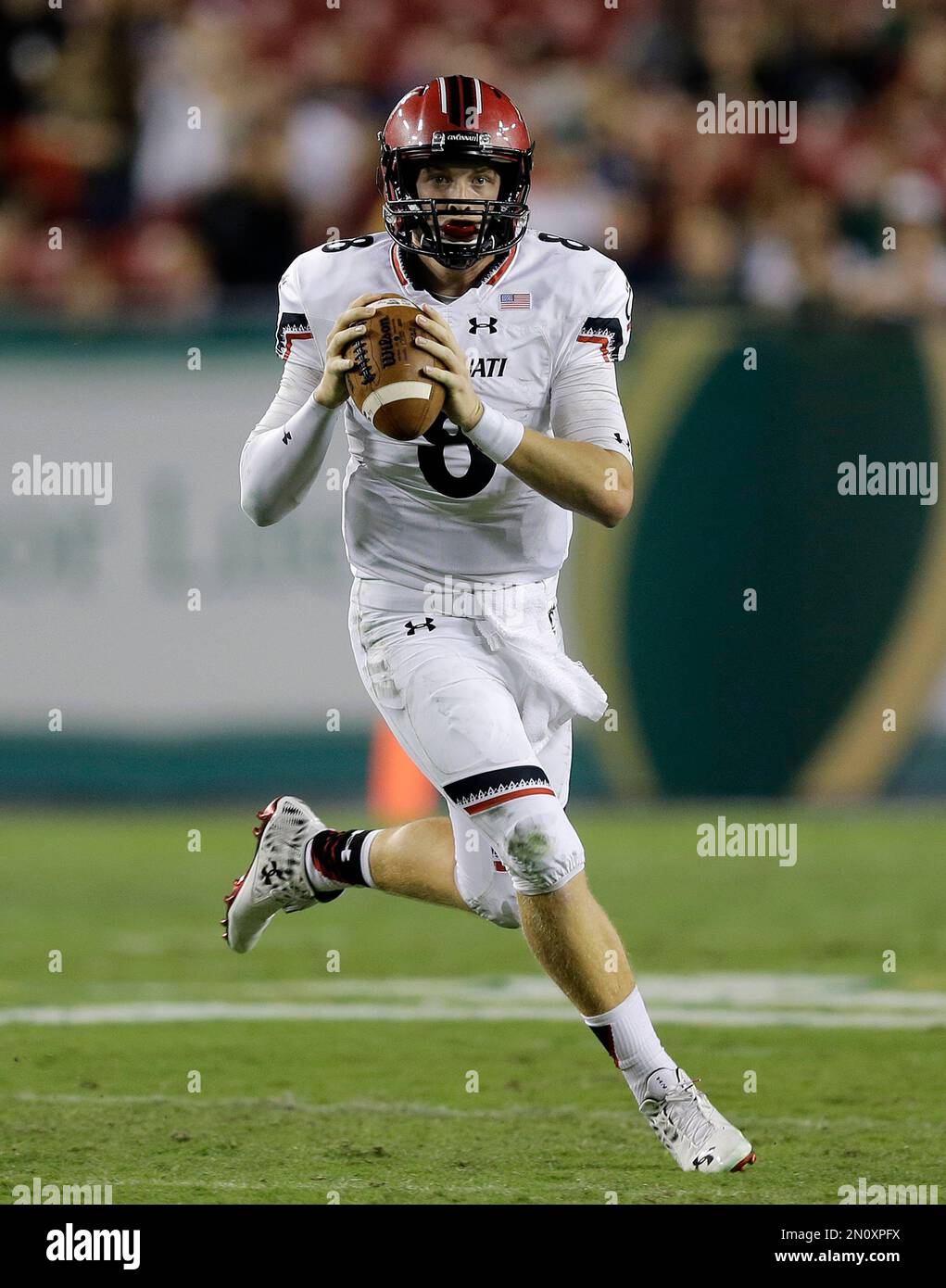 Cincinnati quarterback Hayden Moore during the third quarter of an NCAA ...