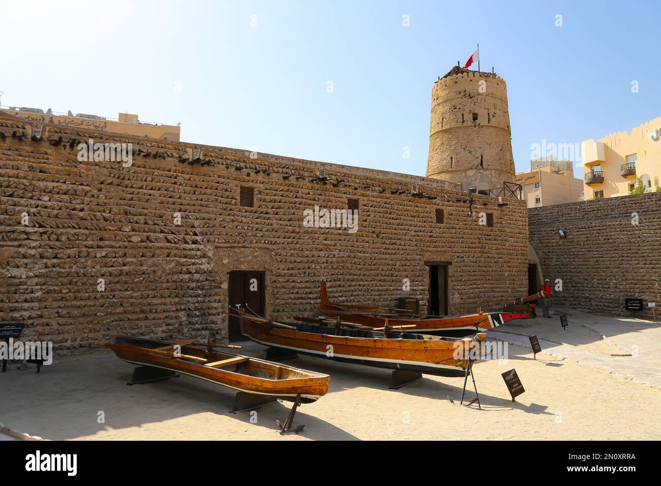 Dubai, UAE - February 14,2022: Al Fahidi Fort the oldest existing ...