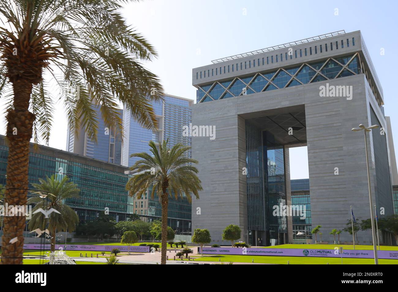 Dubai, UAE - February 14,2022: Dubai Arc de Triomphe or The Gate. The ...