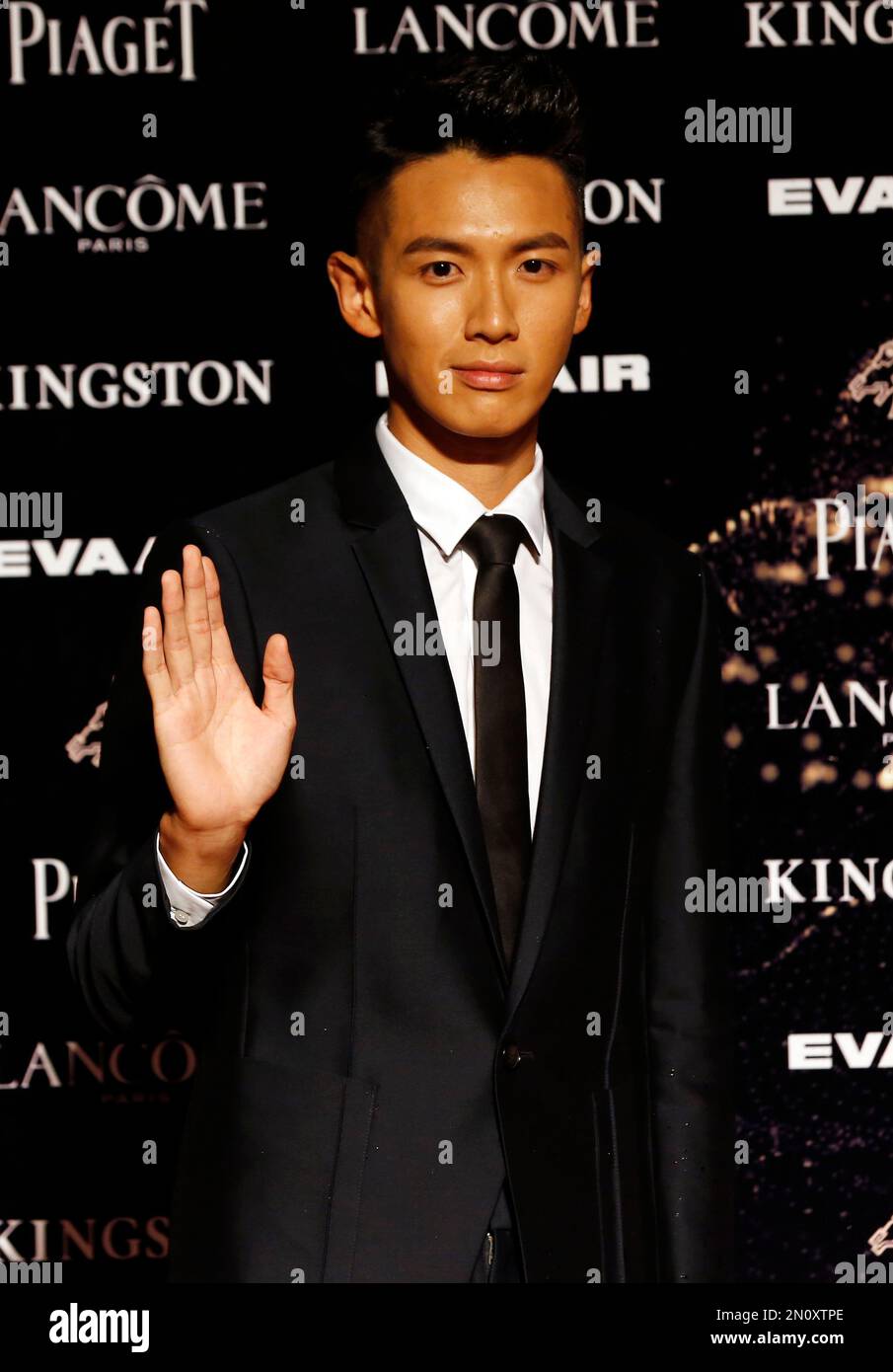 Taiwanese actor Kai Ko poses on the red carpet at the 52nd Golden Horse Awards in Taipei, Taiwan ...