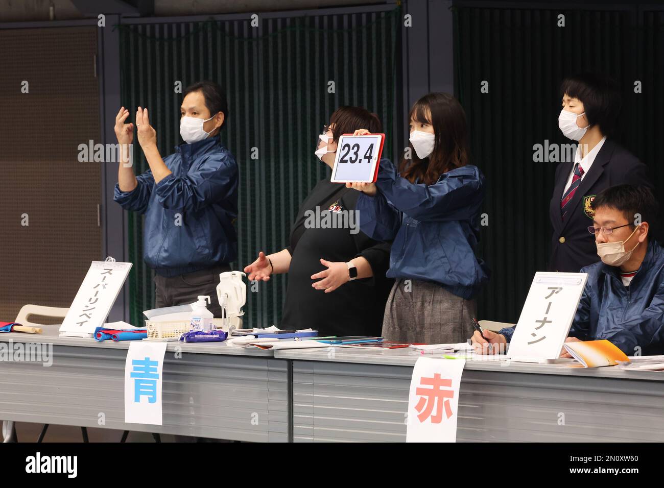 Tokyo, Japan. 5th Feb, 2023. Referees Karate : JDKF (Japan Deaf Karate ...