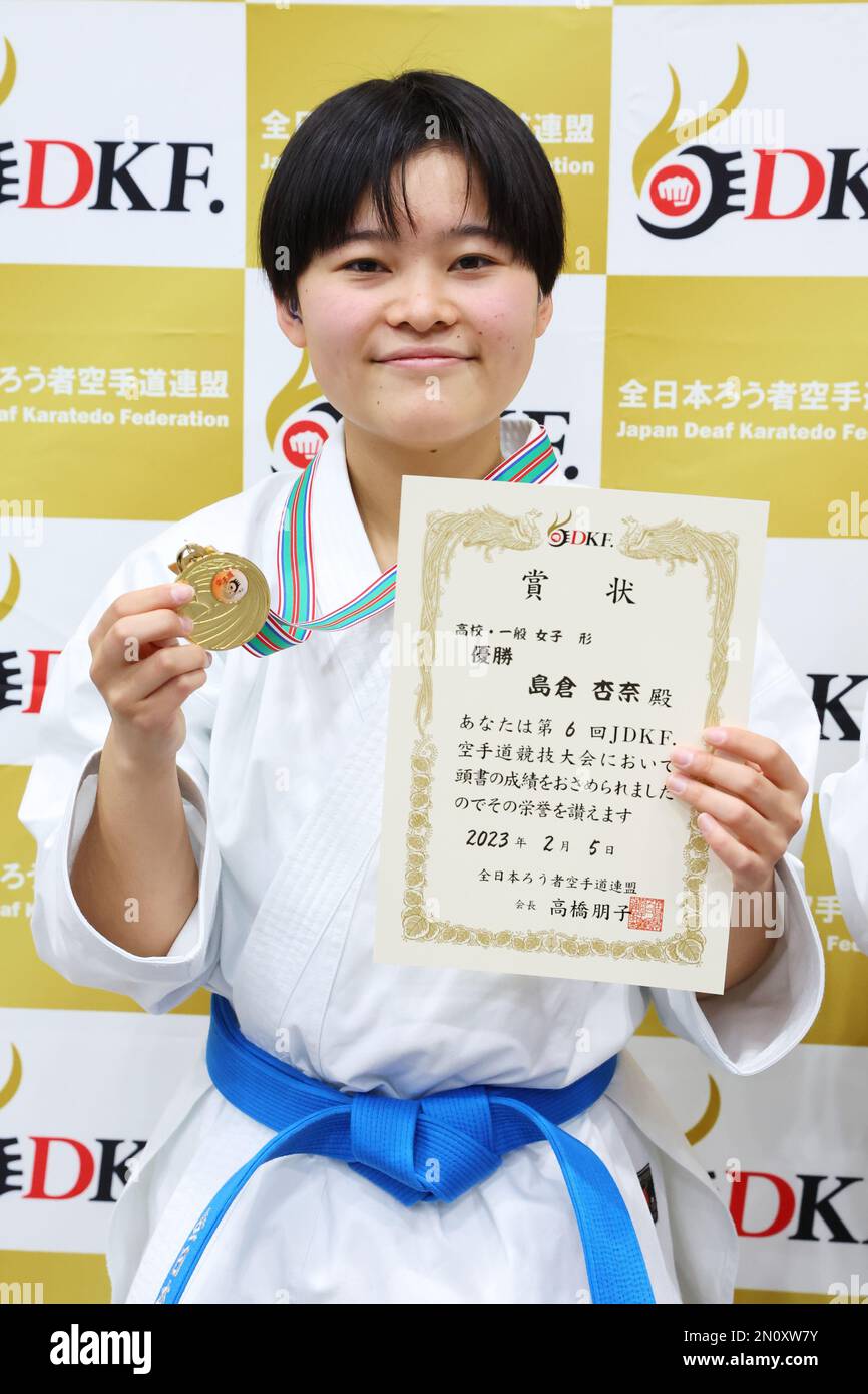 Tokyo, Japan. 5th Feb, 2023. Anna Shimakura Karate : JDKF (Japan Deaf ...