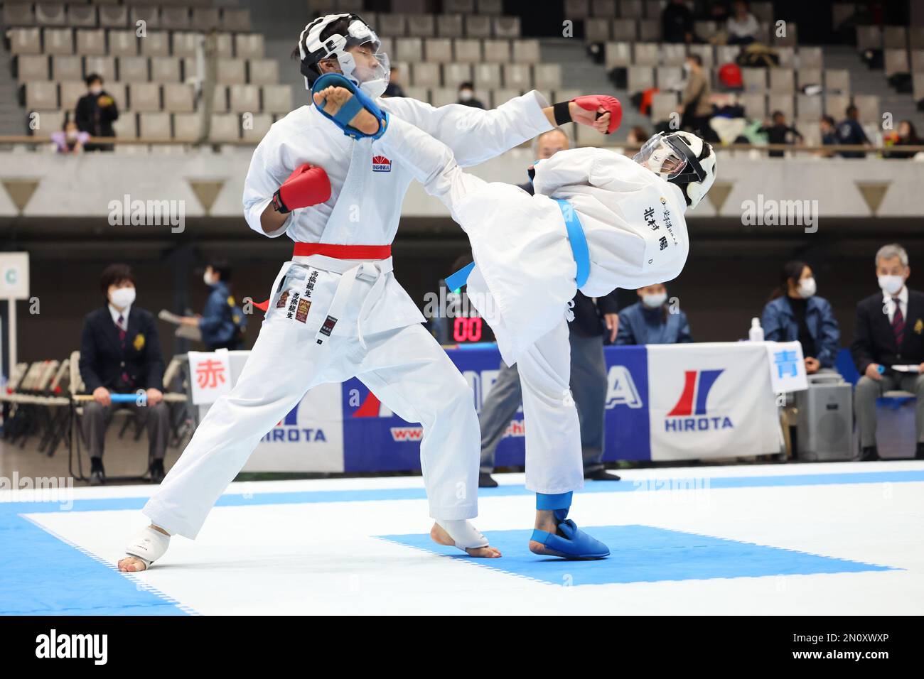 Tokyo, Japan. 5th Feb, 2023. (L-R) Ryuki Takahashi, Hinata Kitamura ...