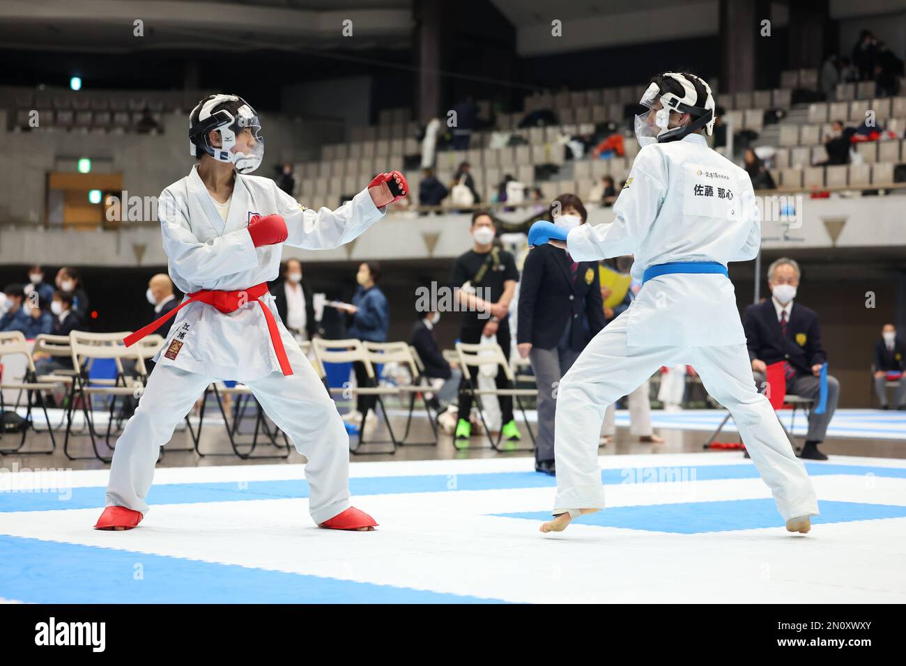 Tokyo, Japan. 5th Feb, 2023. (L-R) Kouga Eura, Tomoshin Sato Karate ...