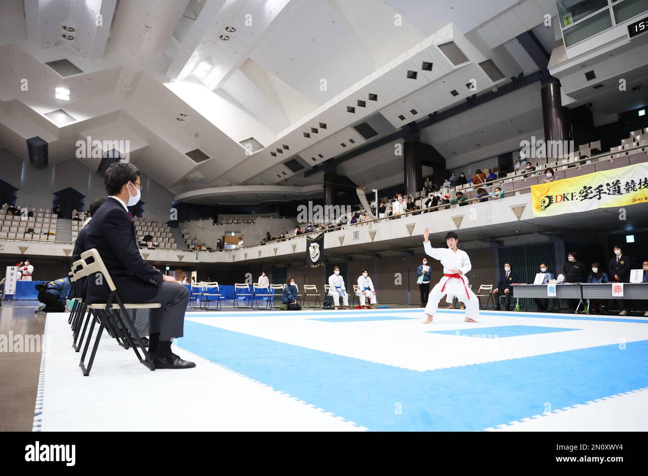 Tokyo, Japan. 5th Feb, 2023. Shinji Kaimasu Karate : JDKF (Japan Deaf ...