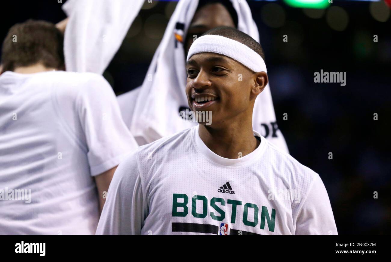 Boston Celtics guard Isaiah Thomas (4) during the second half of an NBA ...