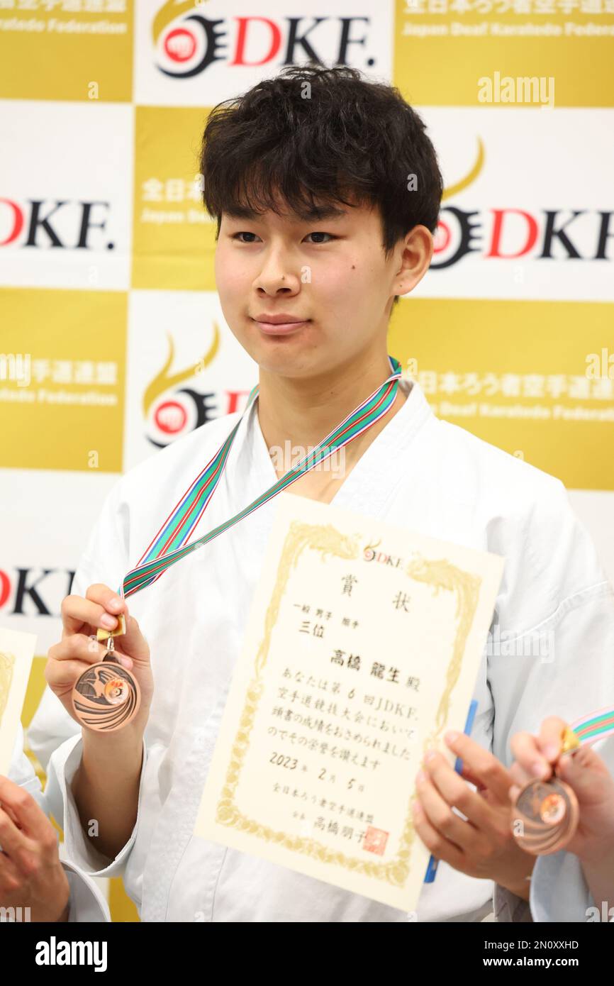 Tokyo, Japan. 5th Feb, 2023. Ryuki Takahashi Karate : JDKF (Japan Deaf ...