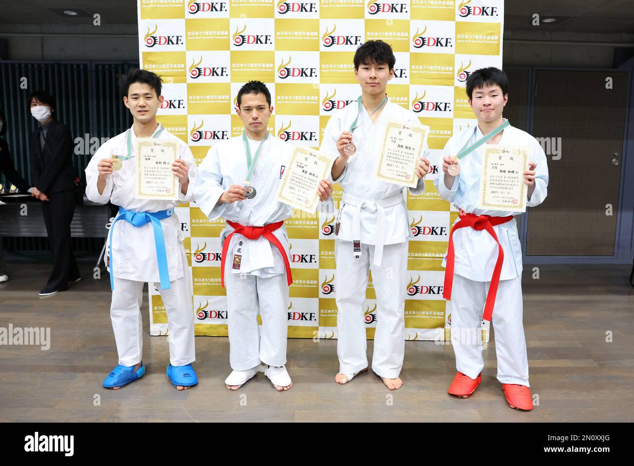 Tokyo, Japan. 5th Feb, 2023. (L-R) Hinata Kitamura, Shinji Bansho ...