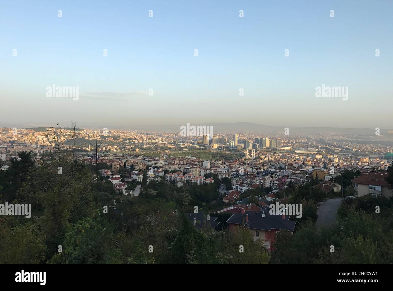 City of Bursa panorama in Turkey. Bursa is the fourth most populous ...