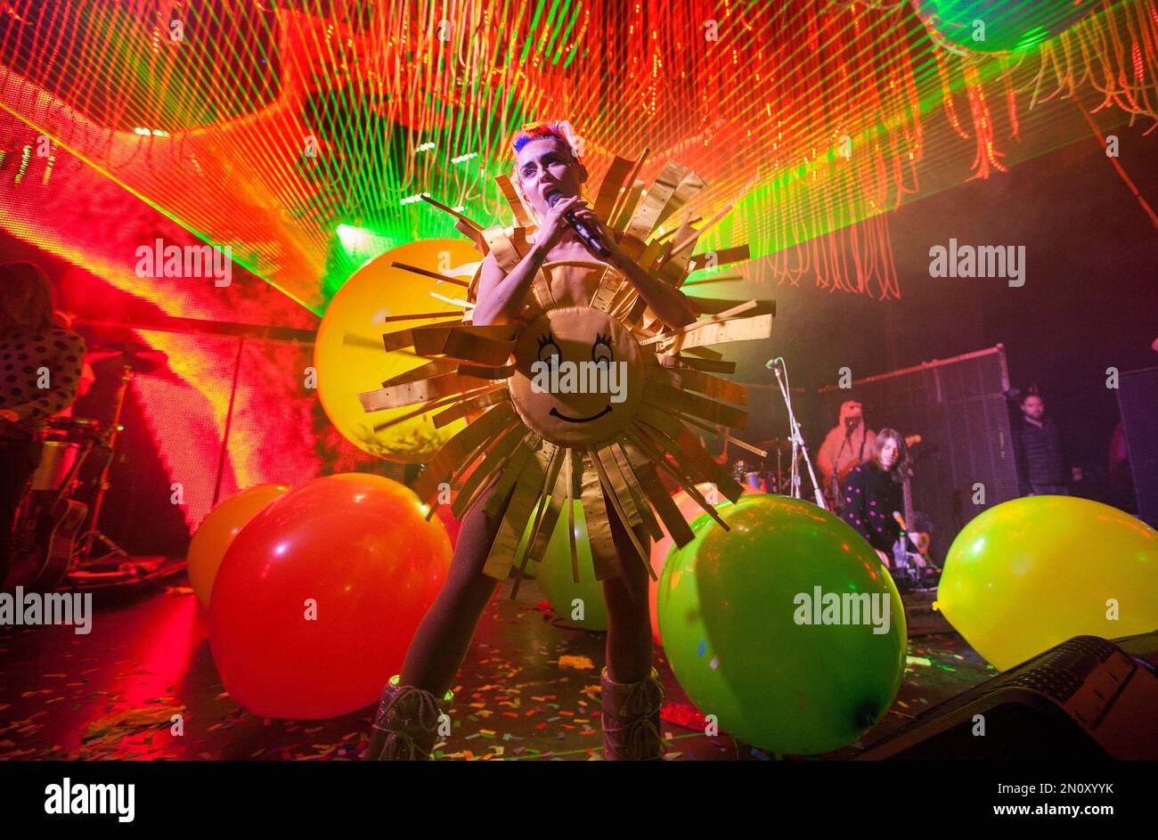 Miley Cyrus performs with Miley Cyrus & Her Dead Petz at the Riviera ...