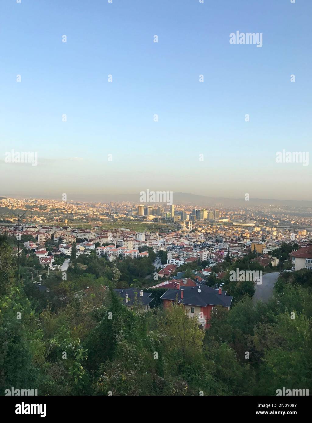 City of Bursa panorama in Turkey. Bursa is the fourth most populous ...