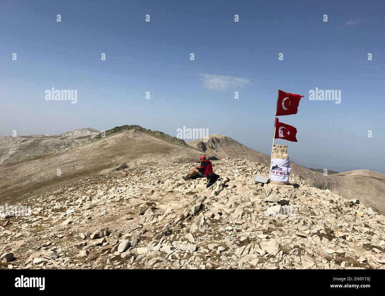 ULUDAG, TURKEY - SEPTEMBER 20: Mountaineer in Mount Uludag Great Summit ...