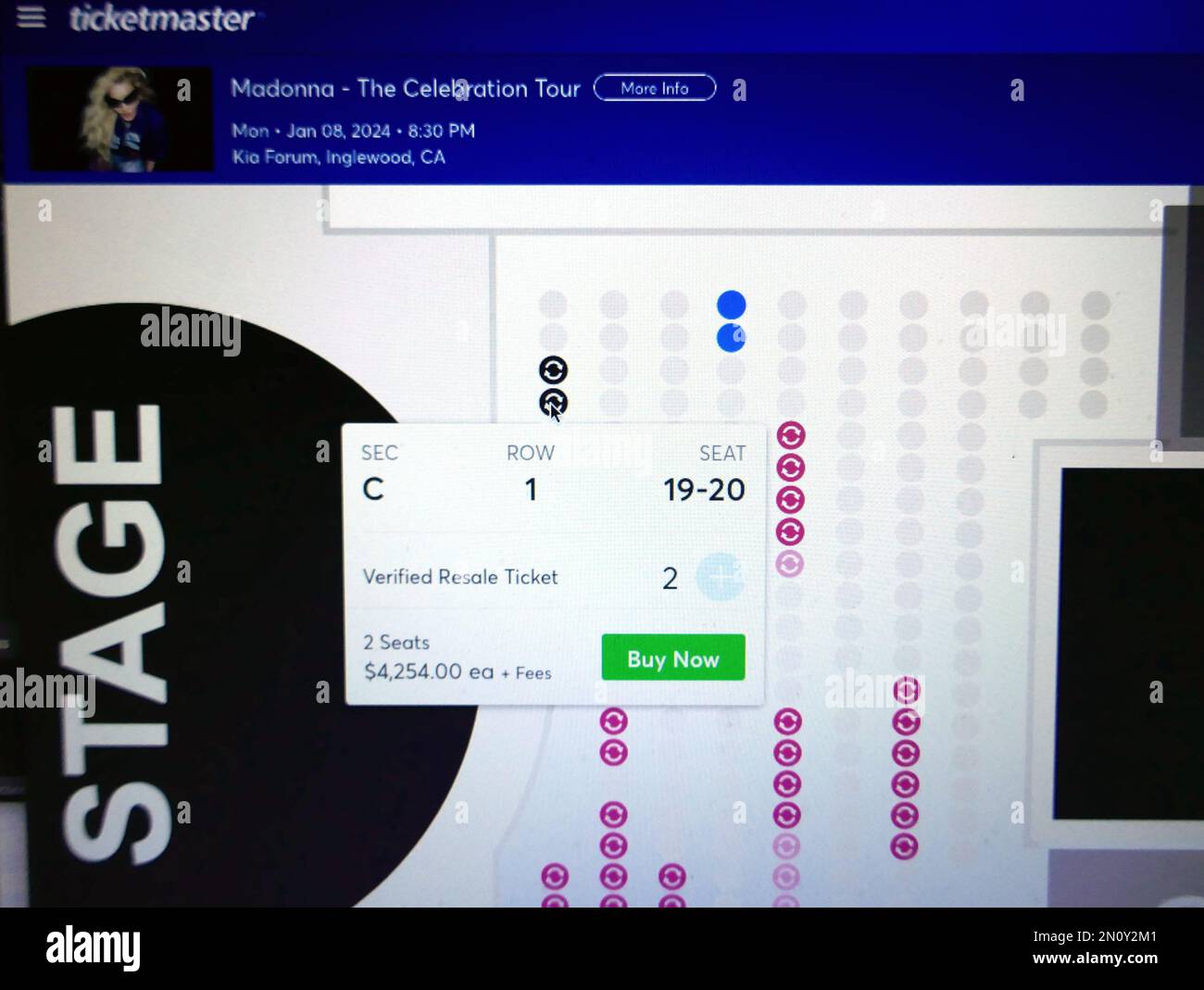 Los Angeles, California, USA 5th February 2023 Madonna The Celebration ...