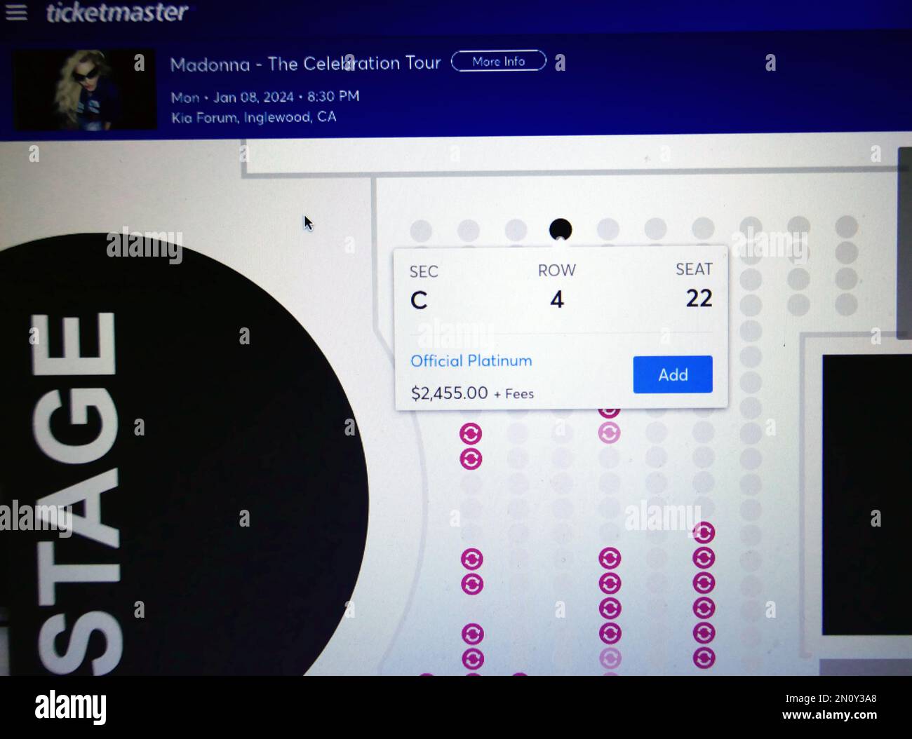 Los Angeles, California, USA 5th February 2023 Madonna The Celebration ...