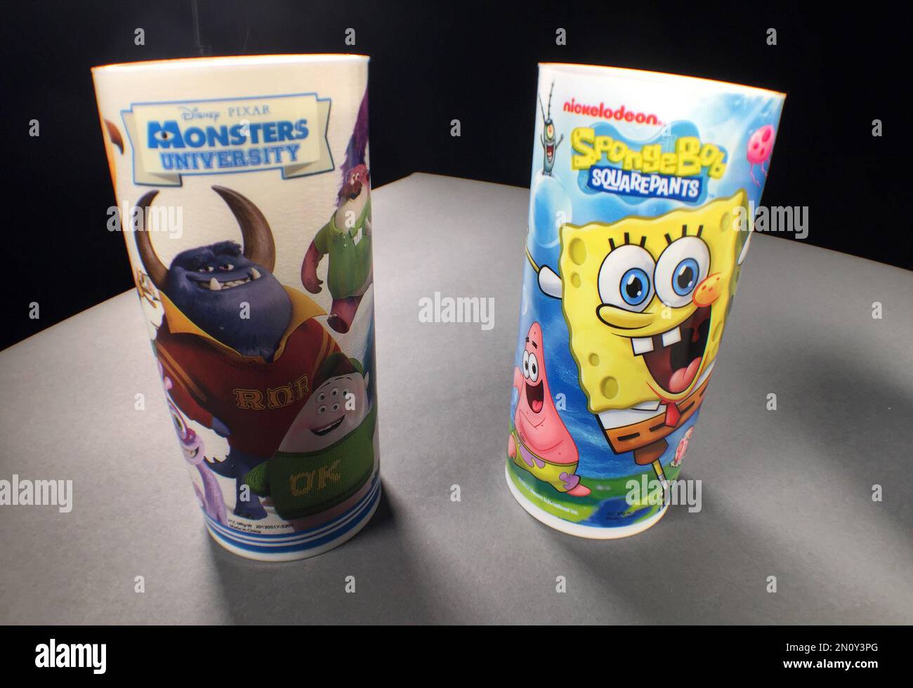 This Nov. 19, 2015 photo shows Monsters Inc. and SpongeBob SquarePants ...