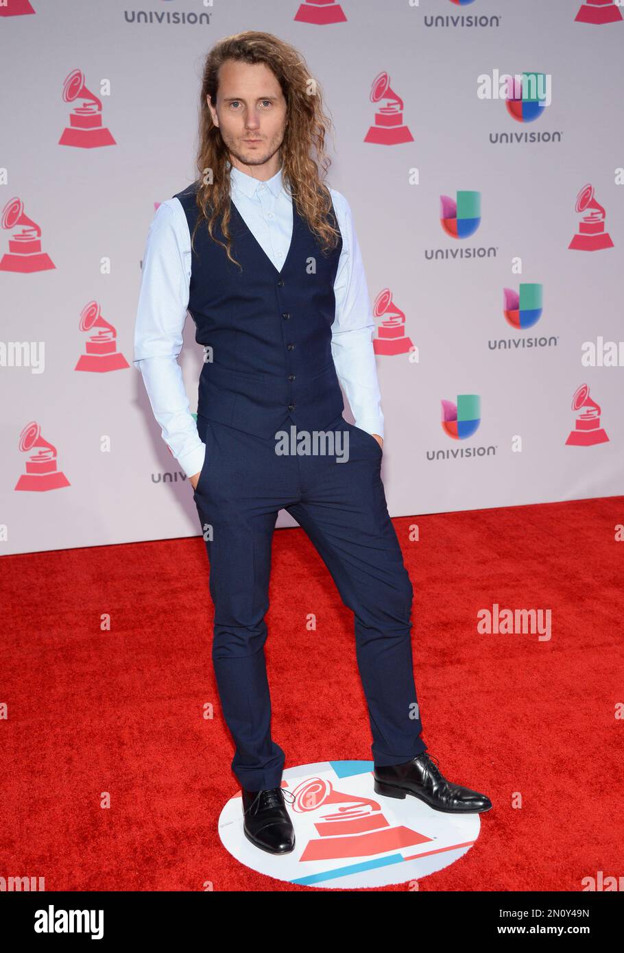 Andres Nusser arrives at the 16th annual Latin Grammy Awards at the MGM ...