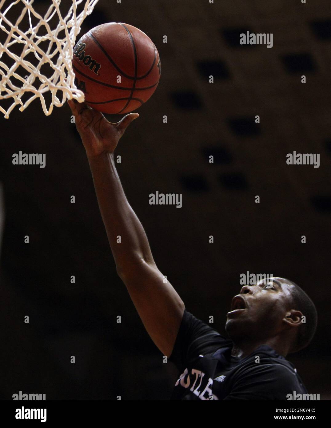 Butler forward Kelan Martin goes to the basket during the second half ...