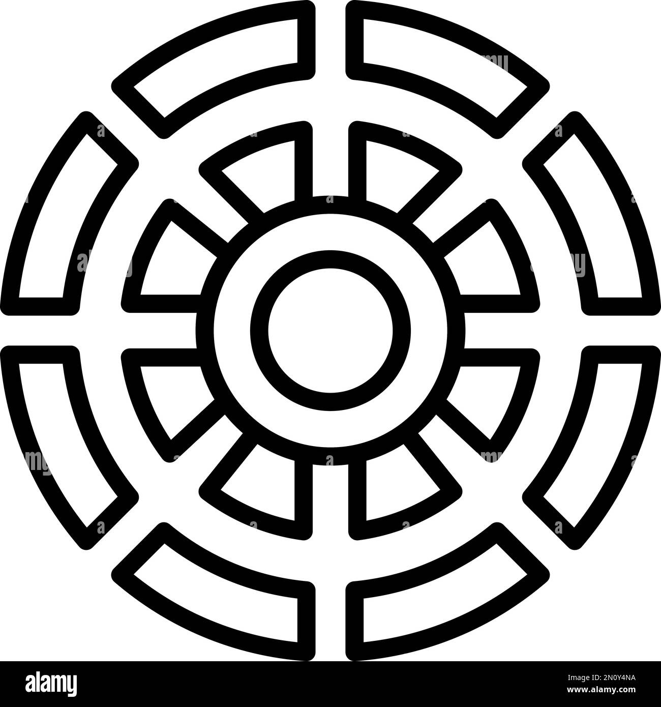 Top view amphitheater icon outline vector. Old stadium. Ancient work ... Top view amphitheater icon outline vector. Old stadium. Ancient work ...