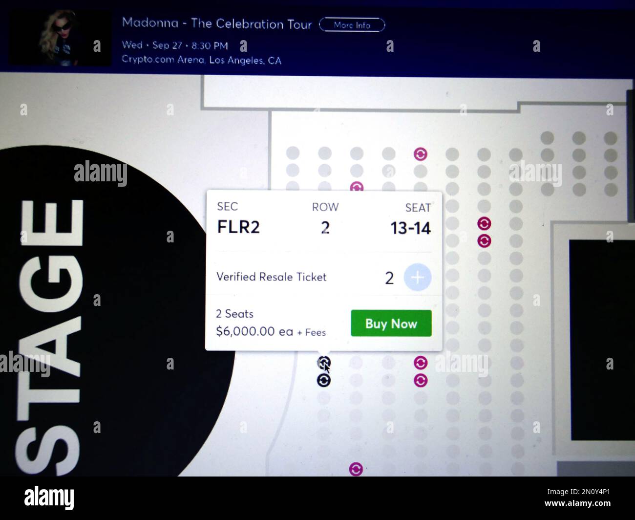 Los Angeles, California, USA 5th February 2023 Madonna The Celebration ...