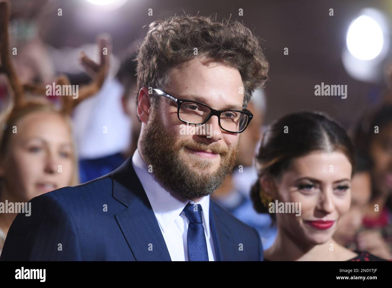 Actor Seth Rogen arrives at LA Premiere of "The Night Before" held at ...
