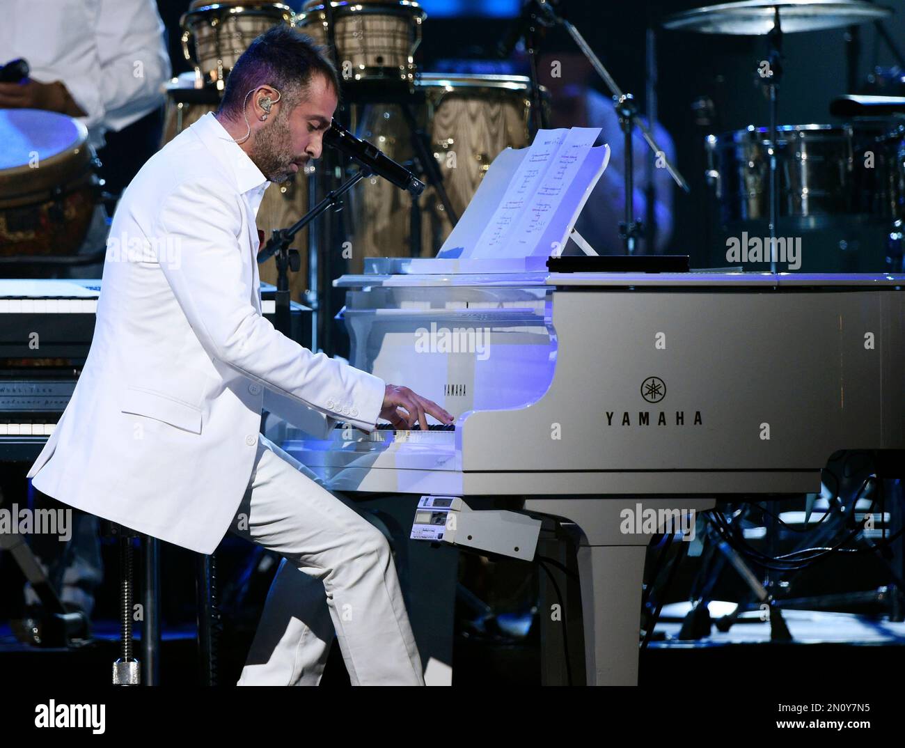 Mario Domm of Camila performs "Propuesta" at the Latin Recording ...