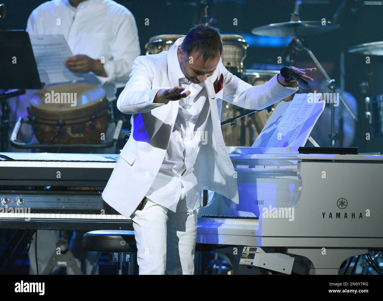 Mario Domm of Camila performs "Propuesta" at the Latin Recording ...