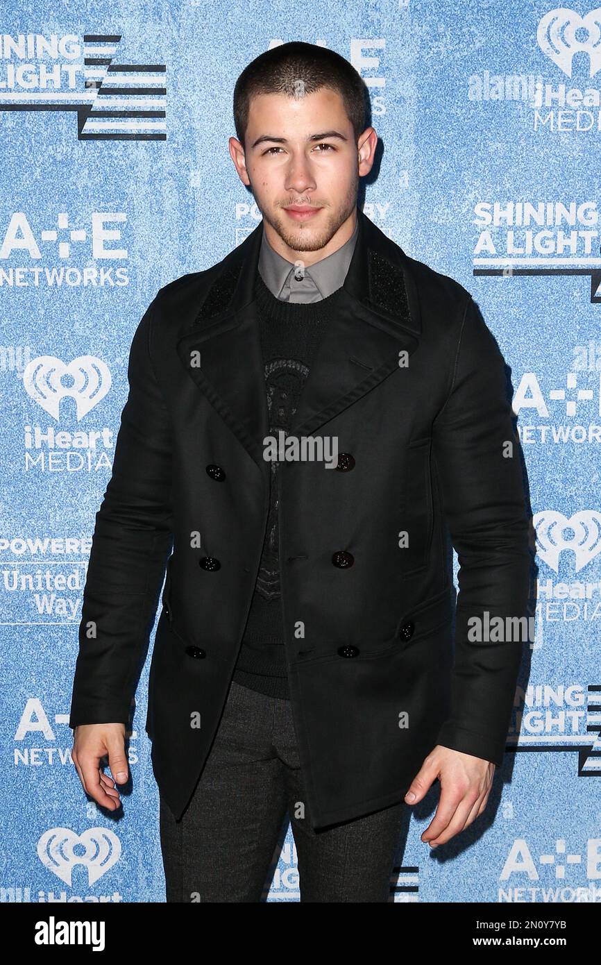 Nick Jonas poses backstage at the Shining a Light: A Concert for ...