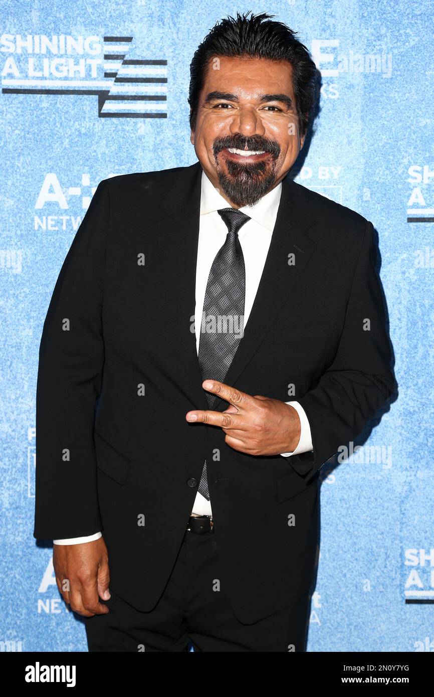 George Lopez poses backstage at the Shining a Light: A Concert for ...