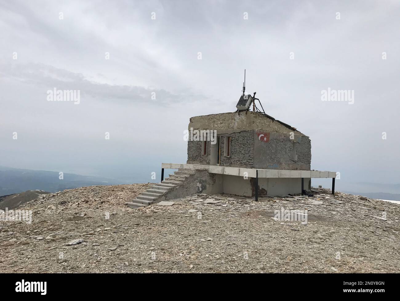 Mount Uludag Small Summit shelter (Zirvetepe) at summer in Bursa ...