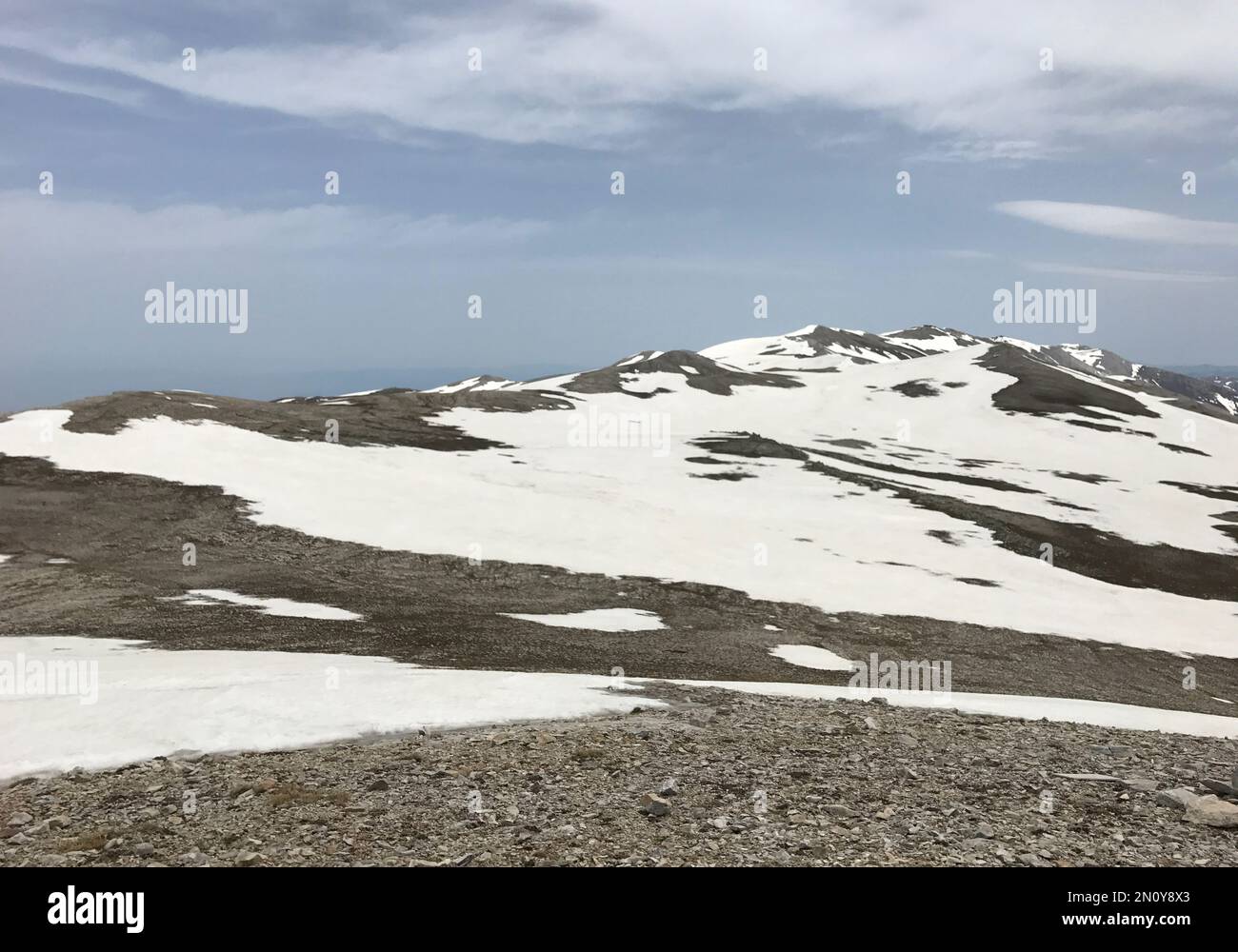 Mount Uludag Great Summit Range at winter in Bursa, Turkey. Uludag is ...