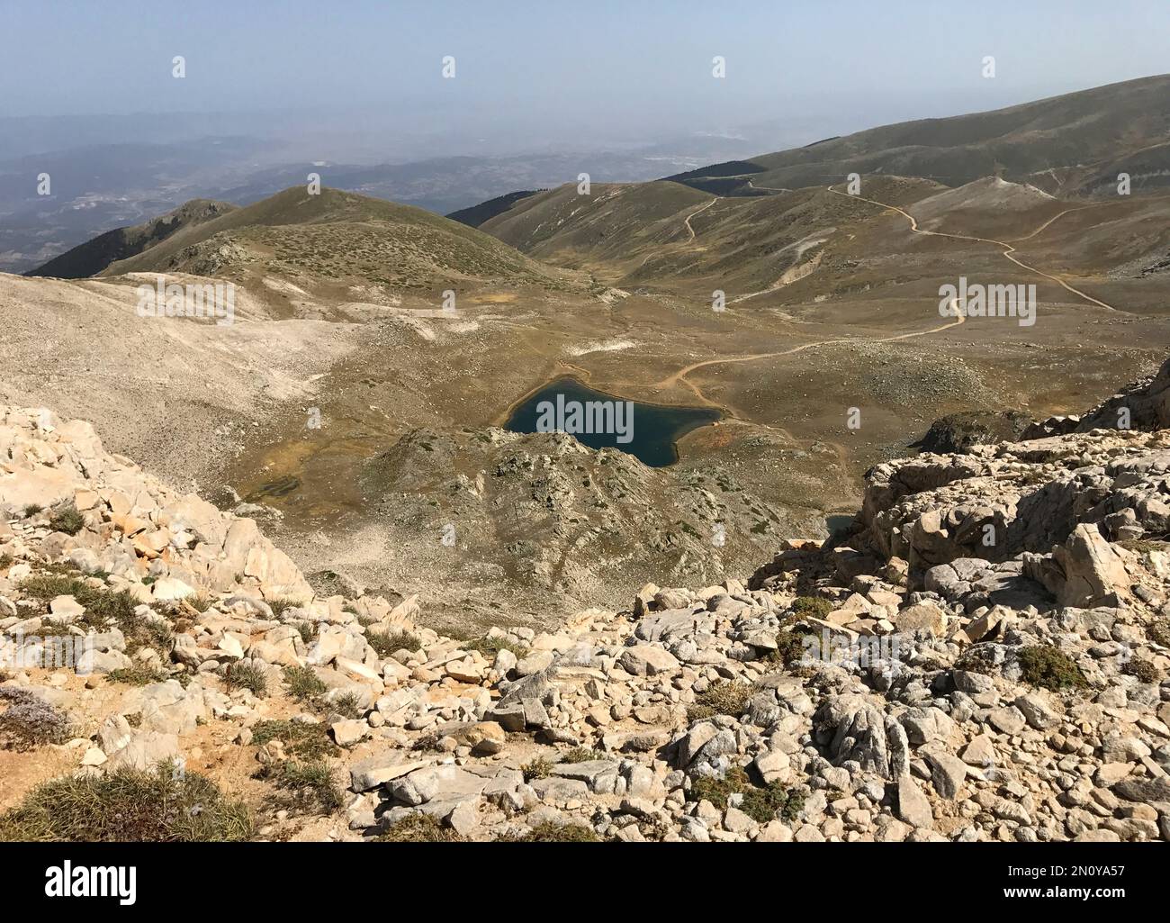Mountain lake at Uludag National Park in Bursa, Turkey. Uludag is the ...