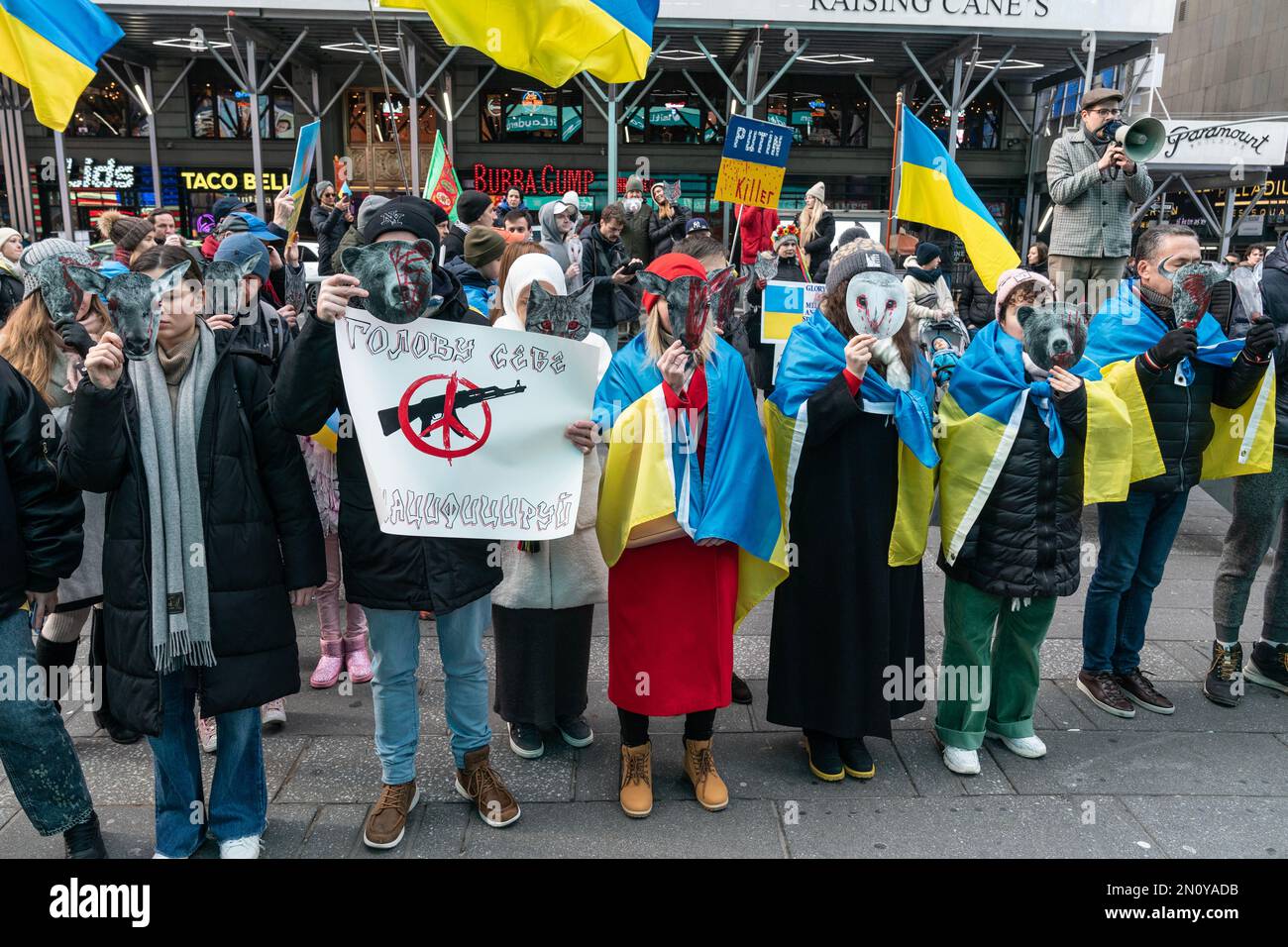Activists rally against Russian aggression on Ukraine on theme of ...