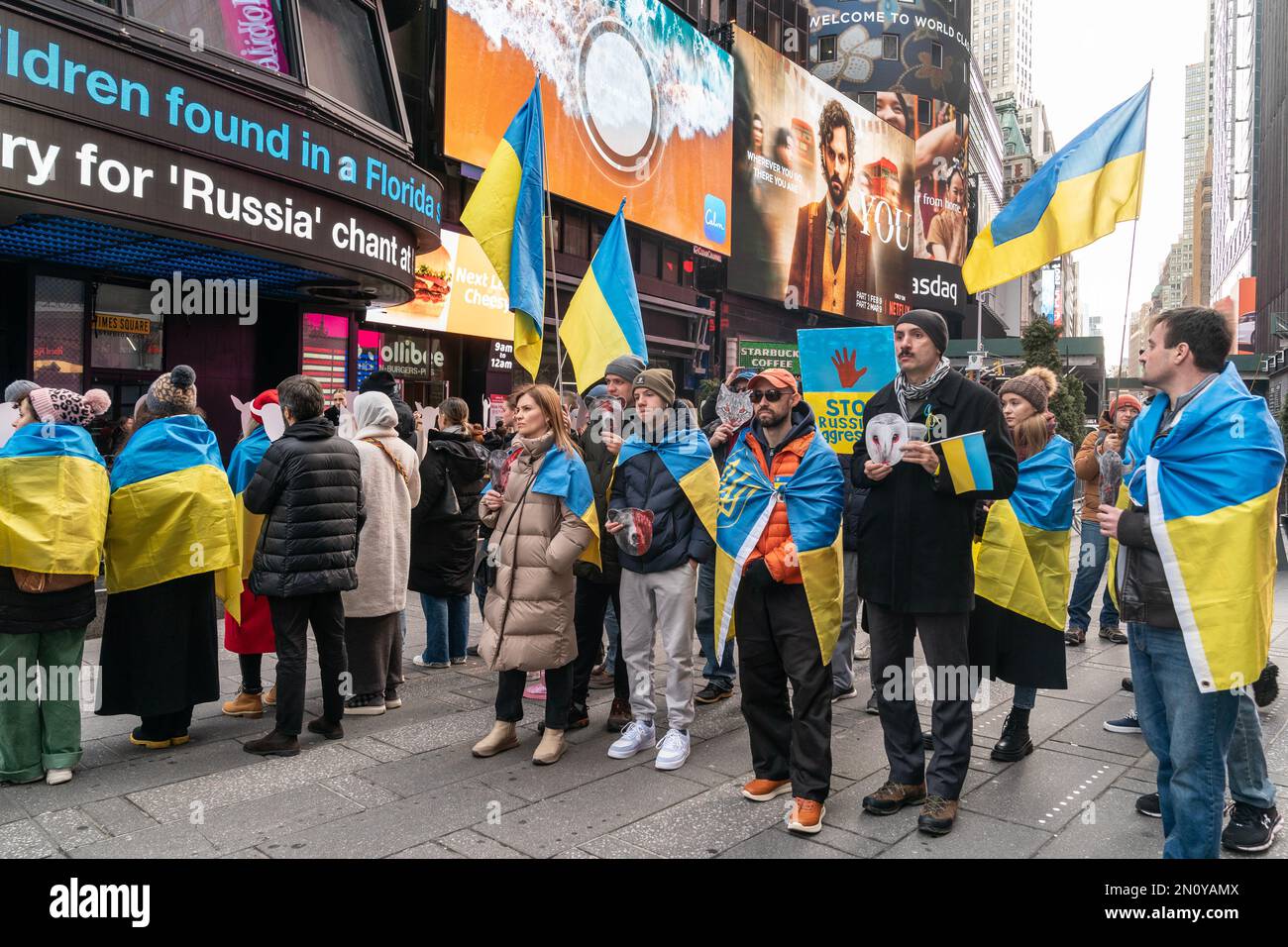 Activists rally against Russian aggression on Ukraine on theme of ...