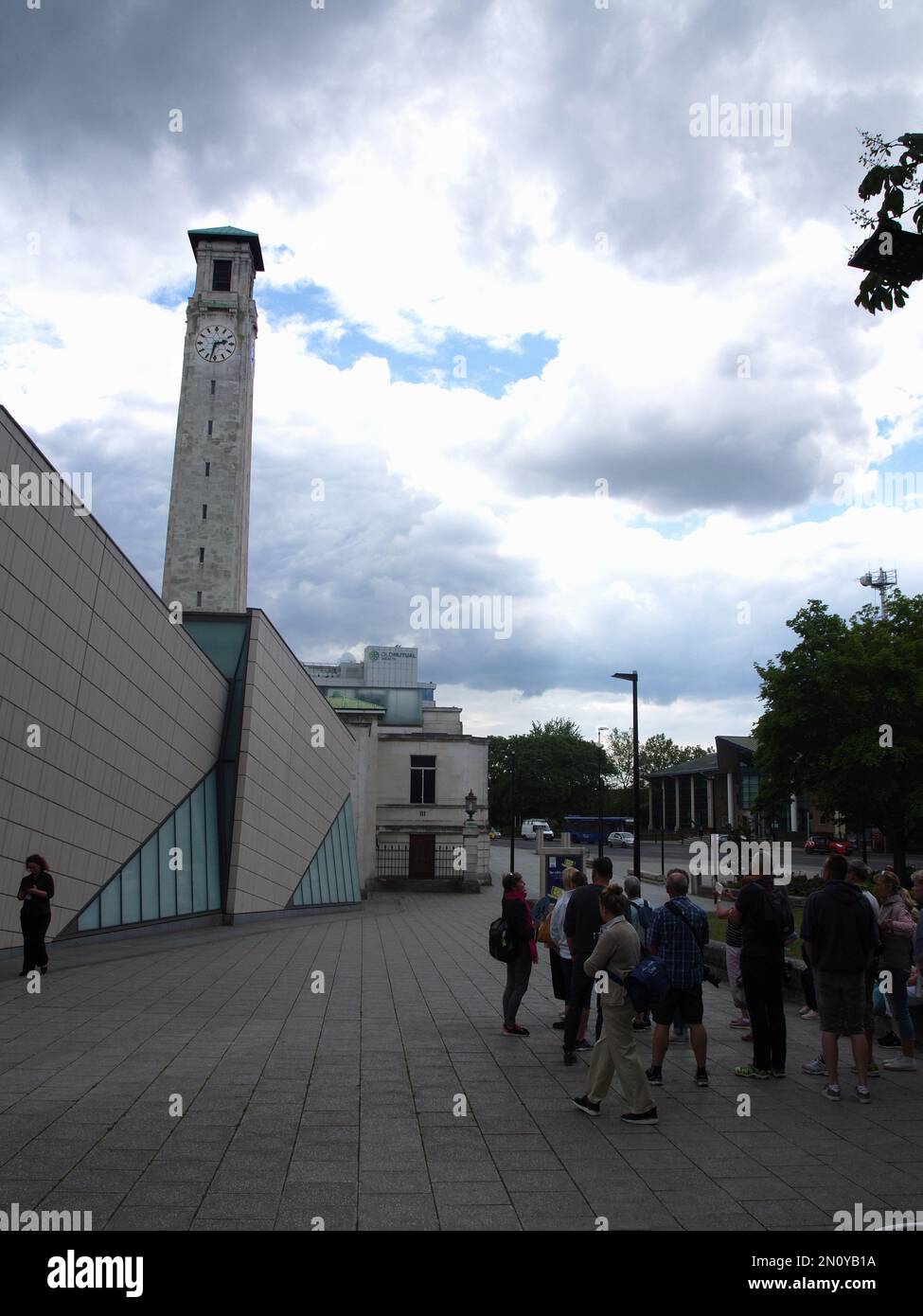 Cruise ship passengers visit the SeaCity Museum, Southampton, England ...
