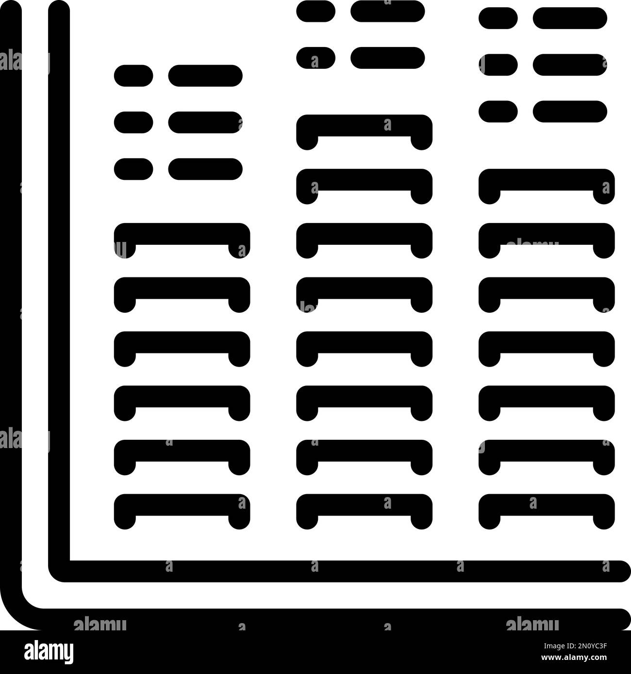 Population data icon outline vector. Customer team. Social arrow Stock ...