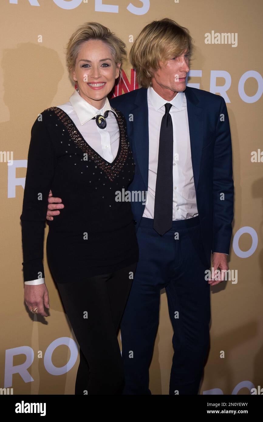 Sharon Stone and Scott Woodward attend CNN Heroes: An All-Star Tribute ...