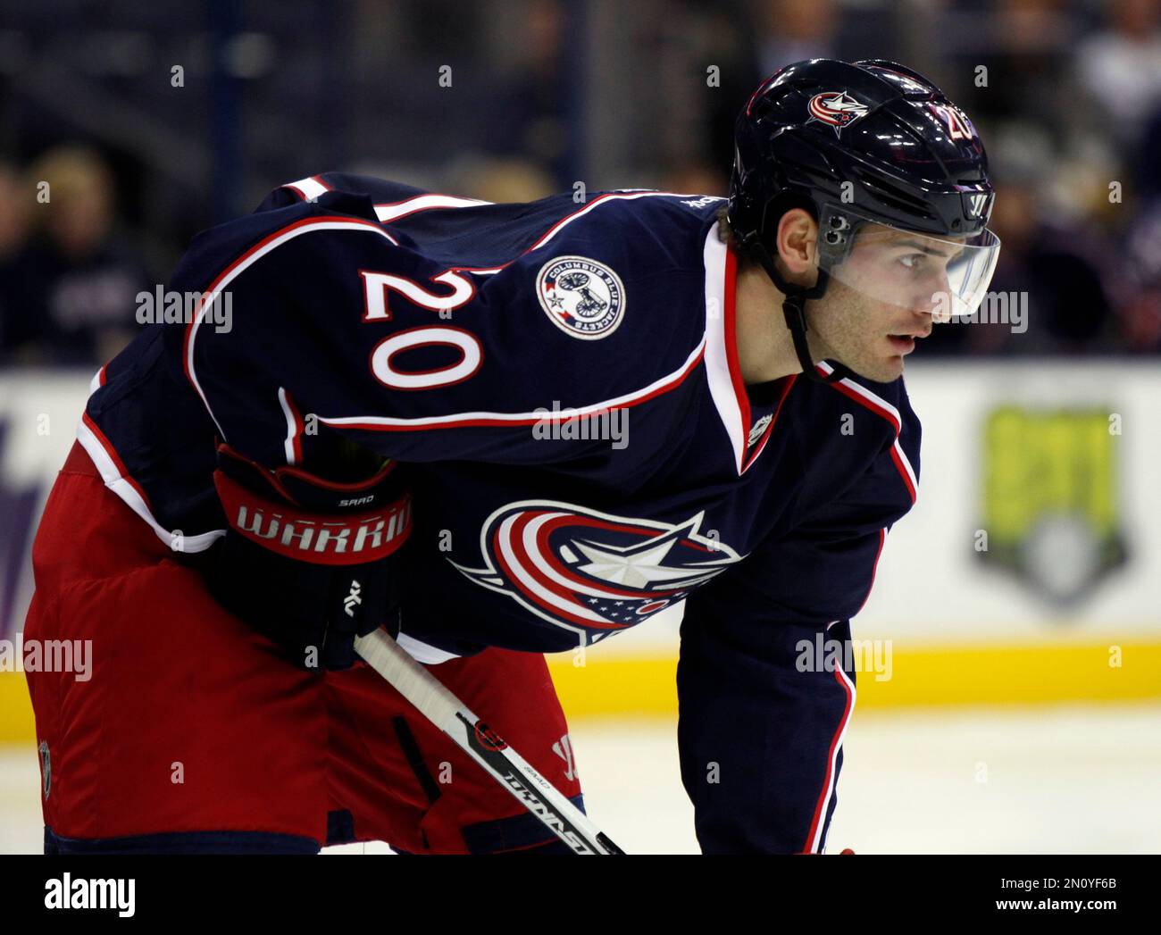 Columbus Blue Jackets' Brandon Saad is seen during an NHL hockey game ...