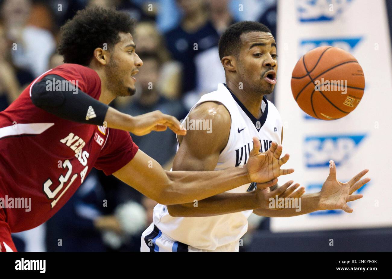 Villanova guard Phil Booth and Nebraska forward Shavon Shields (31 ...