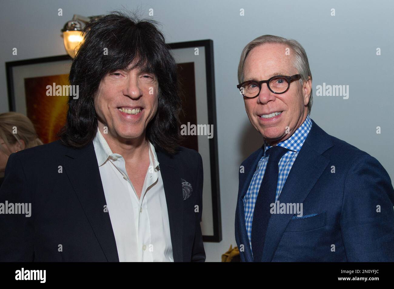 Musician Marky Ramone, left, and Tommy Hilfiger attend AS IF Magazine’s 8th issue celebration ...