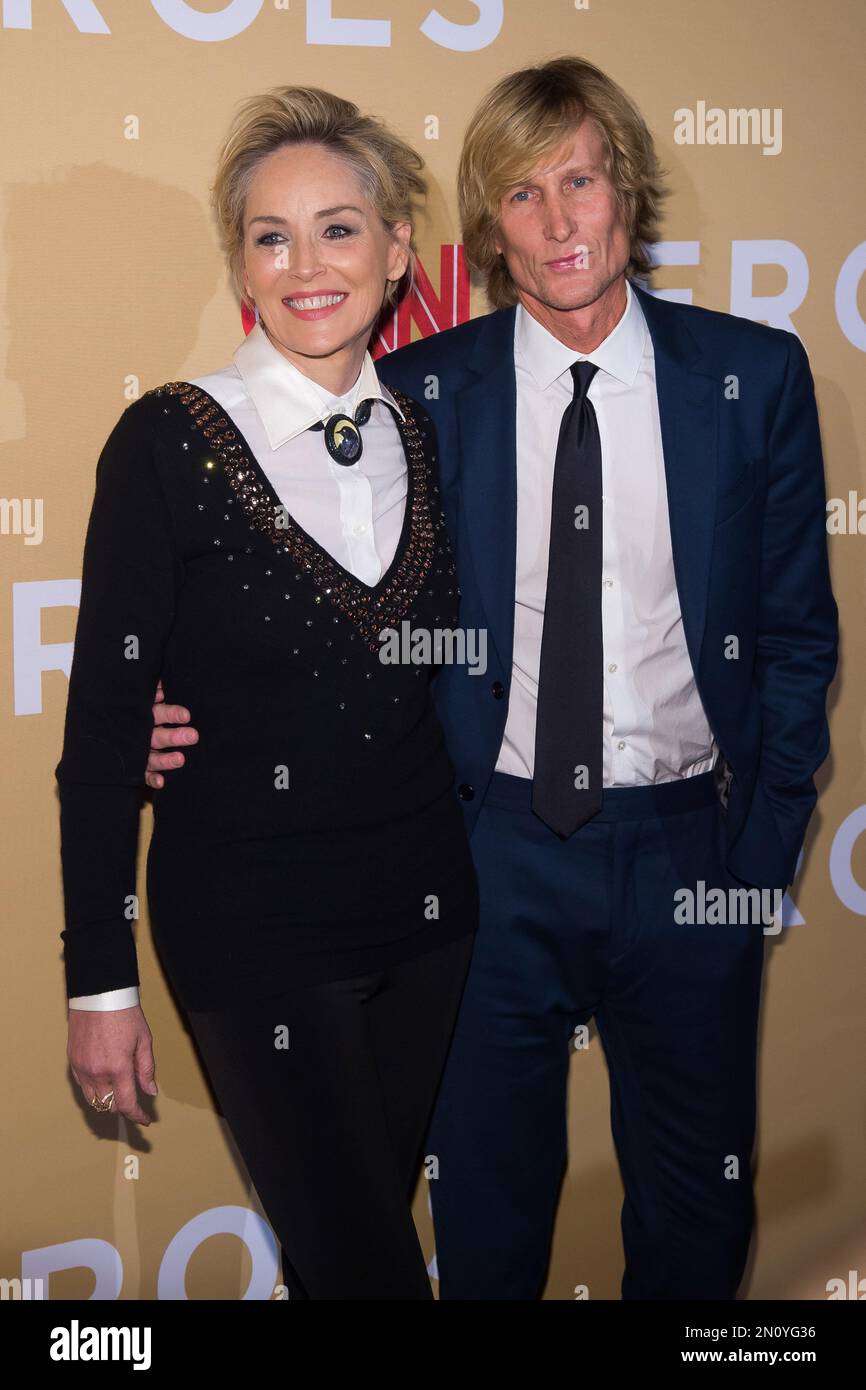 Sharon Stone and Scott Woodward attend CNN Heroes: An All-Star Tribute ...