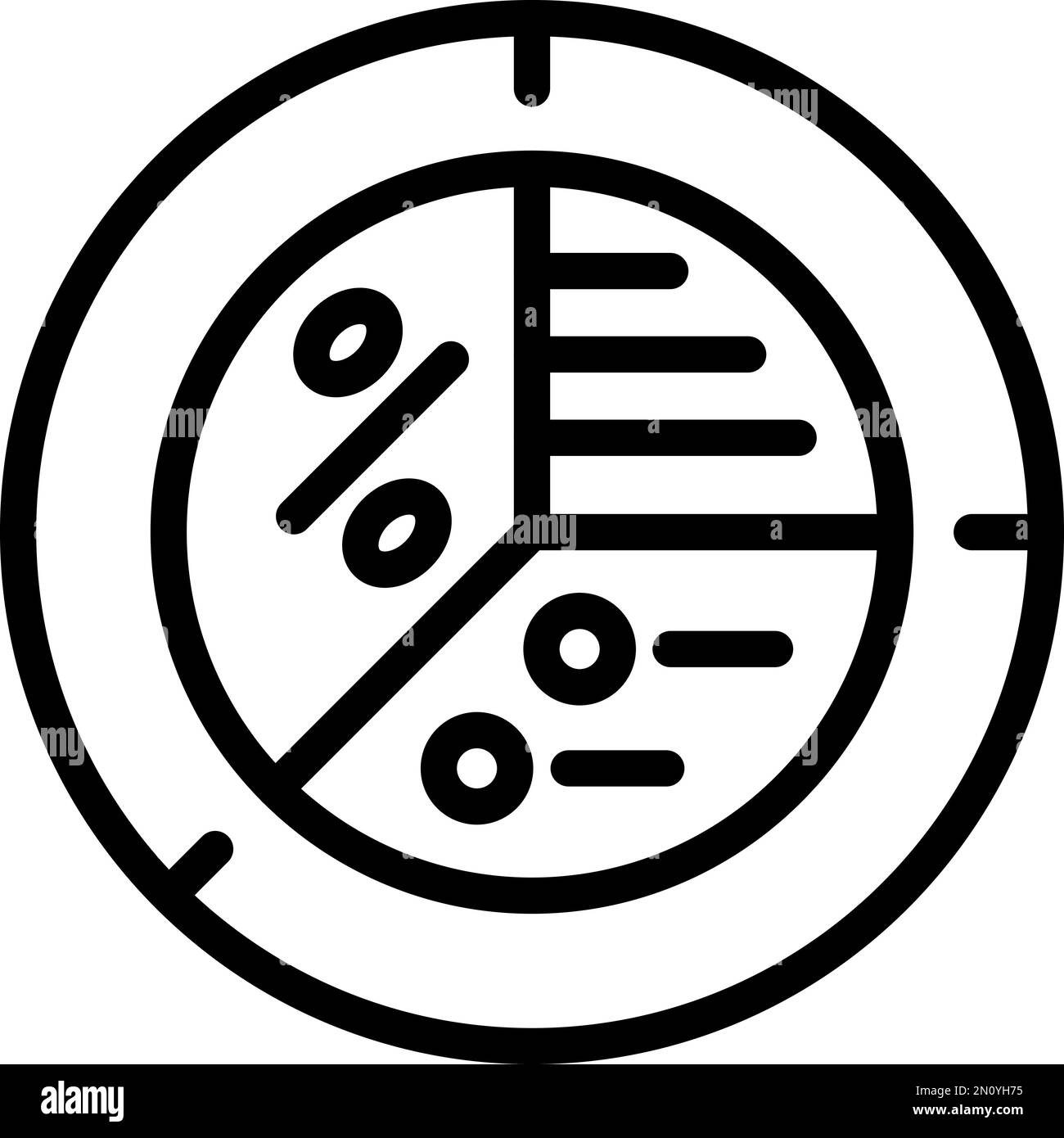 Pie chart icon outline vector. Customer team. Person data Stock Vector Image & Art - Alamy