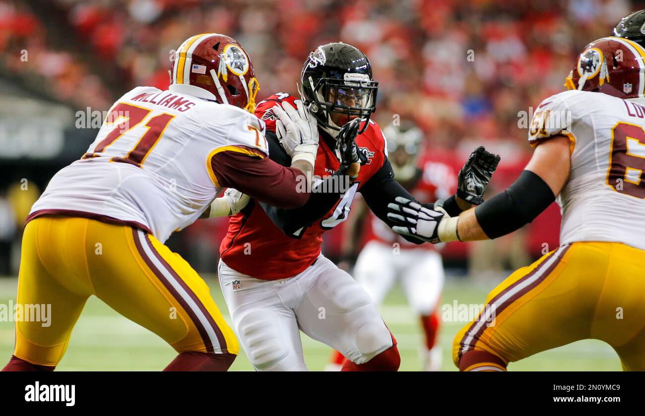 Atlanta Falcons defensive end Vic Beasley (44) in action against the ...
