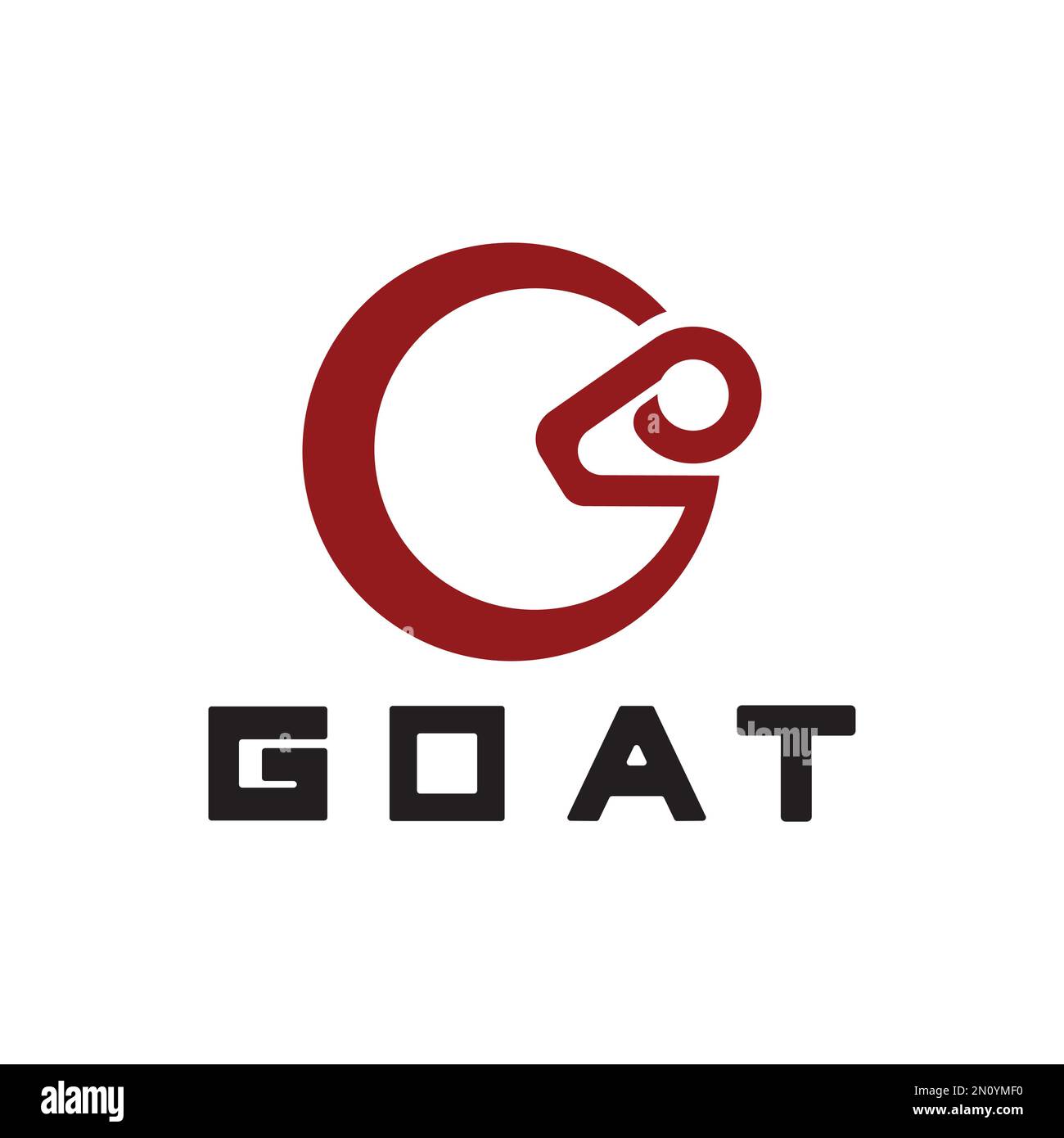 Letter G Goat Head Logo-Vector illustration Stock Vector Image & Art ...