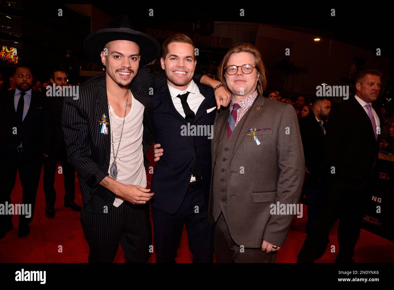 Evan Ross, Wes Chatham and Elden Henson seen at Los Angeles Premiere of ...